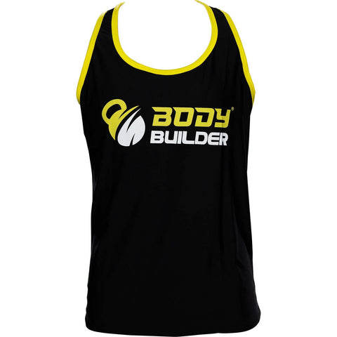 Body Builder T-Shirt Premium Black-Yellow Color – Alsaqer Nutrition